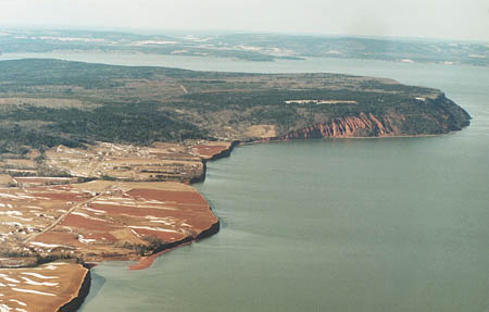 Blomidon, Cape Split and the Annapolis Valley from the Air - Nova ...